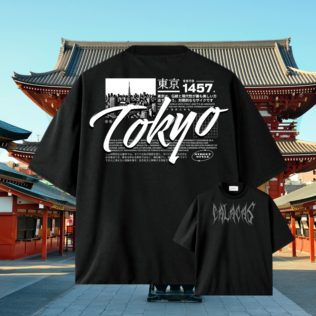 Camiseta - Tokyo Urban Script – Calacas Perú